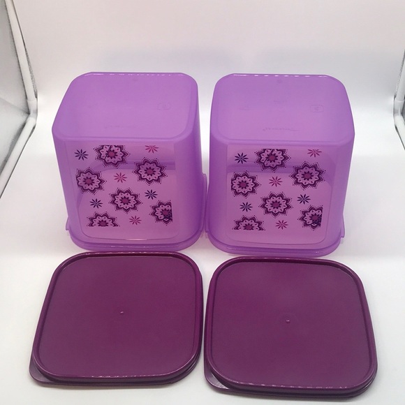 Tupperware | Kitchen | Tupperware Modular Mates Square 3 Set Of 2 ...